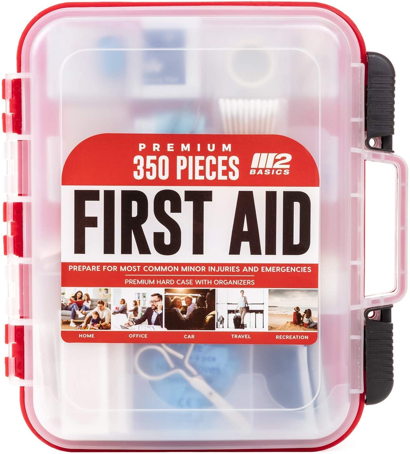 M2 BASICS 350 Piece Emergency First Aid Kit - Make: Community
