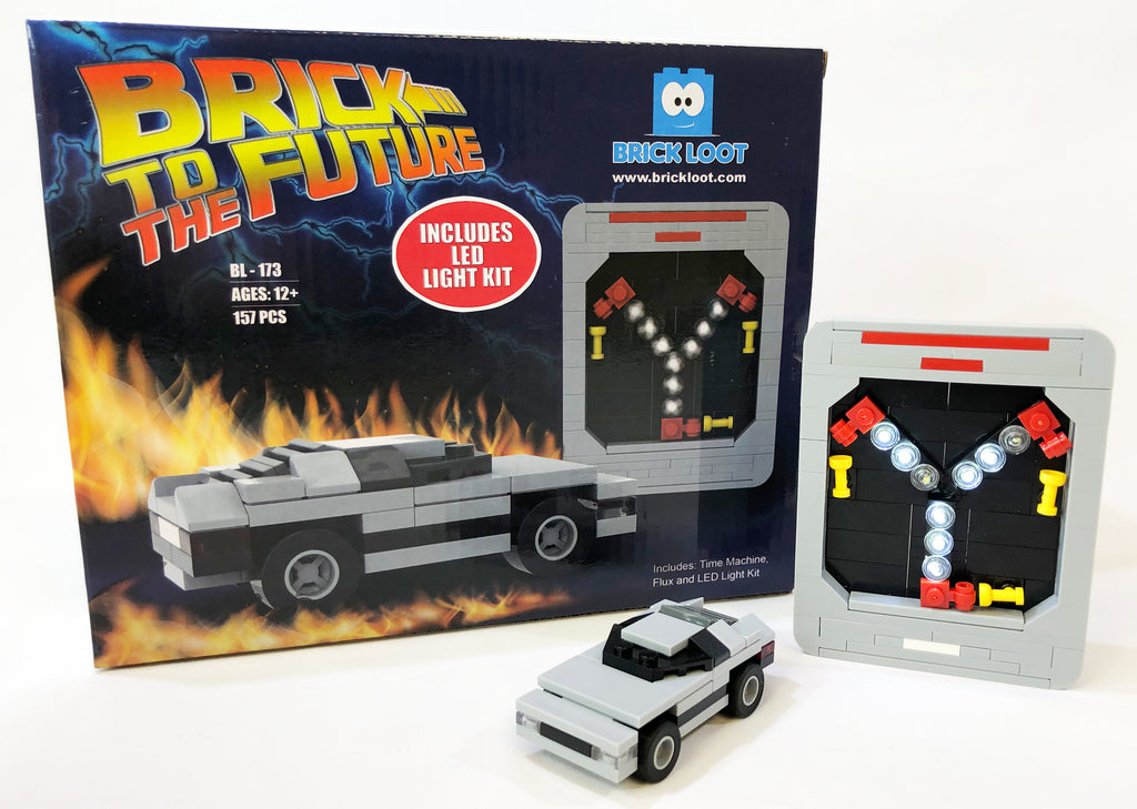Exclusive Brick Loot Flux Capacitor with LED Light Kit and Time Machine ...