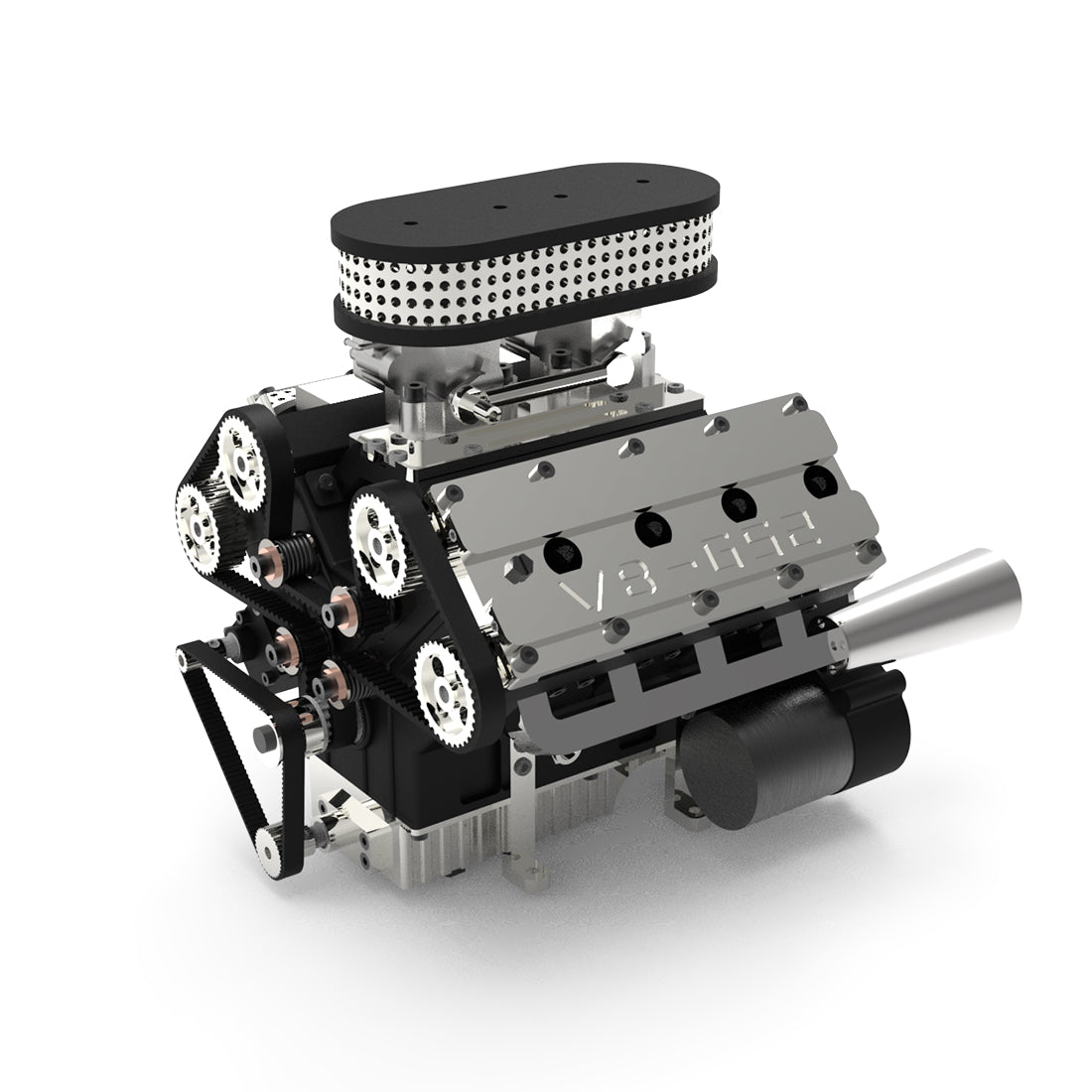 ENJOMOR V8 78CC GS-V8 Working Scale Model Engine Gas DOHC 4 Stroke ...