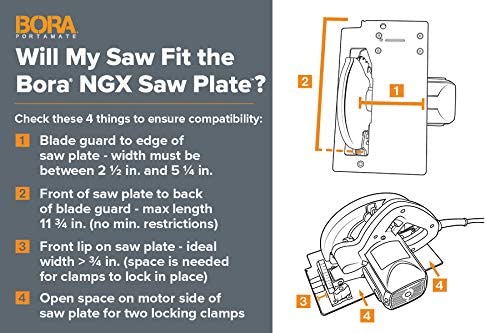 BORA 5-Piece NGX Clamp Edge System Set for Making Precision Cuts - Make ...