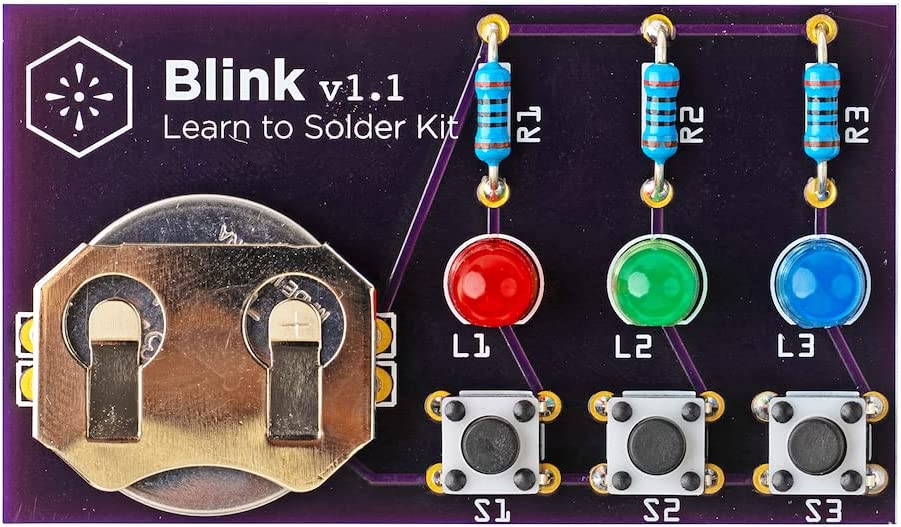 Learn to Solder Kits Blink LED Soldering Kit - Make: Community