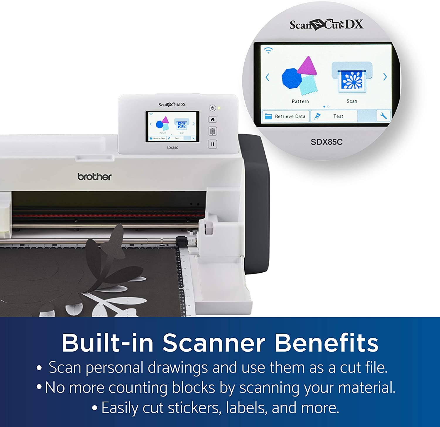 Brother ScanNCut SDX85C Electronic DIY Cutting Machine with Scanner ...