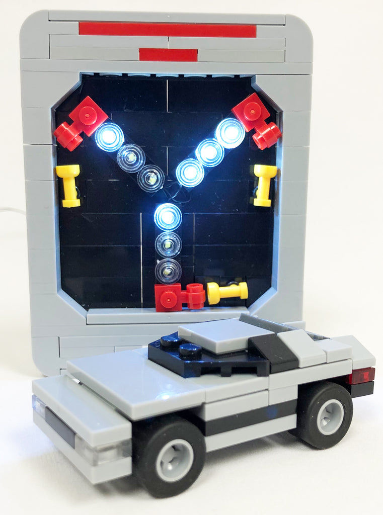 Exclusive Brick Loot Flux Capacitor with LED Light Kit and Time Machine ...