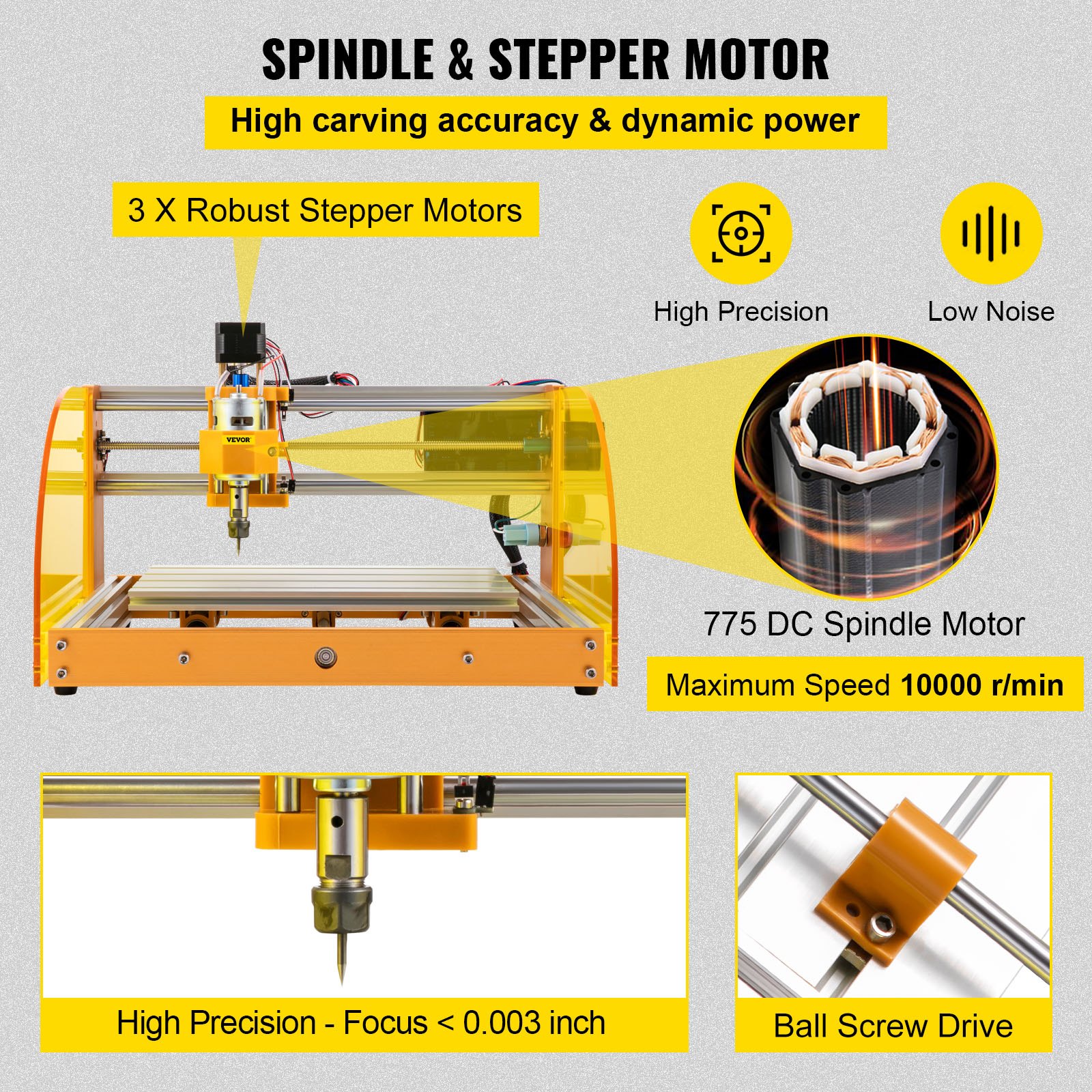 VEVOR CNC Router Machine 3018-PRO Engraver with GRBL Offline Controller ...